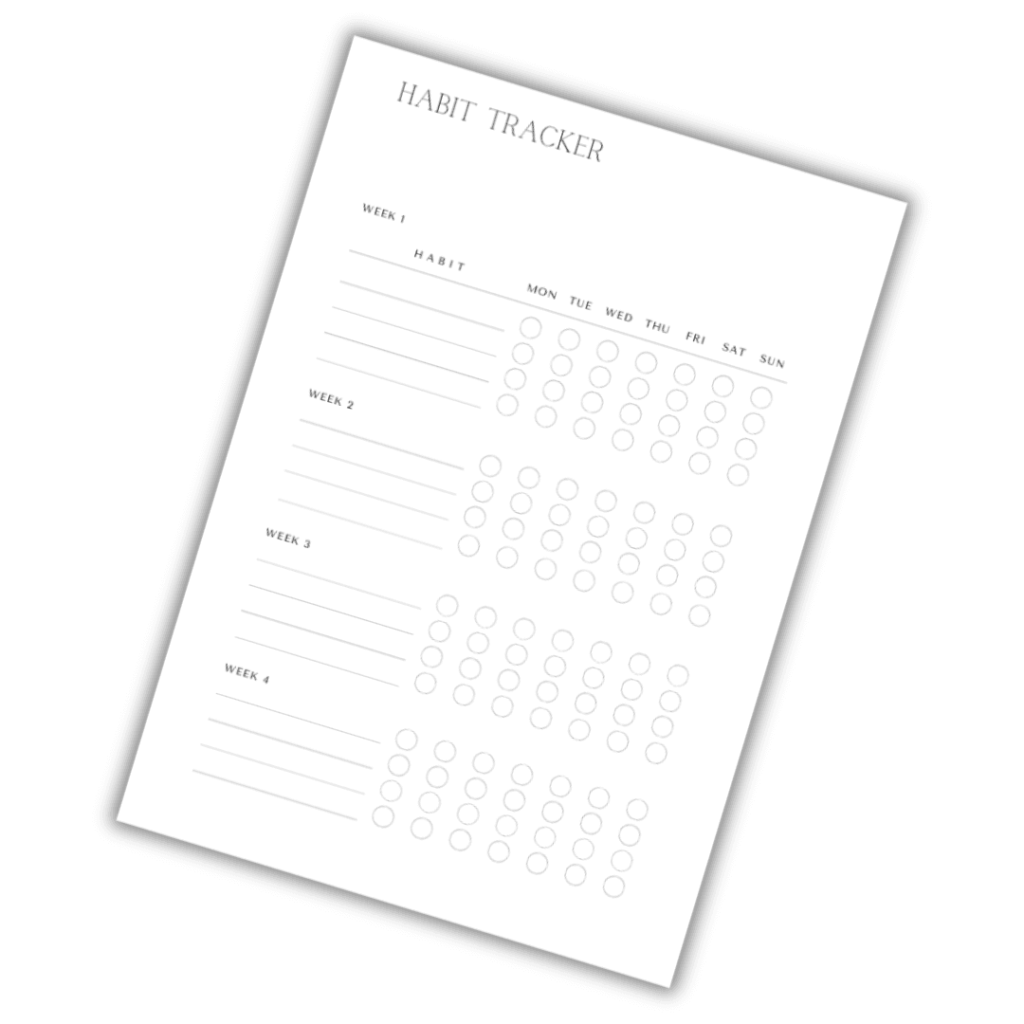 12-Week Habit Tracker - The Growth Nexus